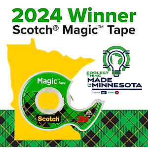 Scotch Magic Tape, 6 Rolls, Numerous Applications, Invisible, Engineered for Repairing, 3/4 x 650 Inches, Boxed (6122)