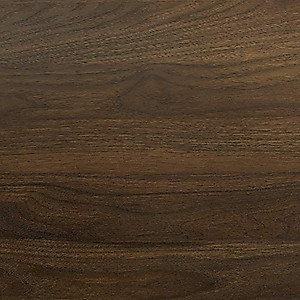 Walker Edison Tall Wood Universal TV Stand with Open Storage For TV's up to 58" Flat Screen Living Room Storage Entertainment Center, 52 Inch, Dark Walnut