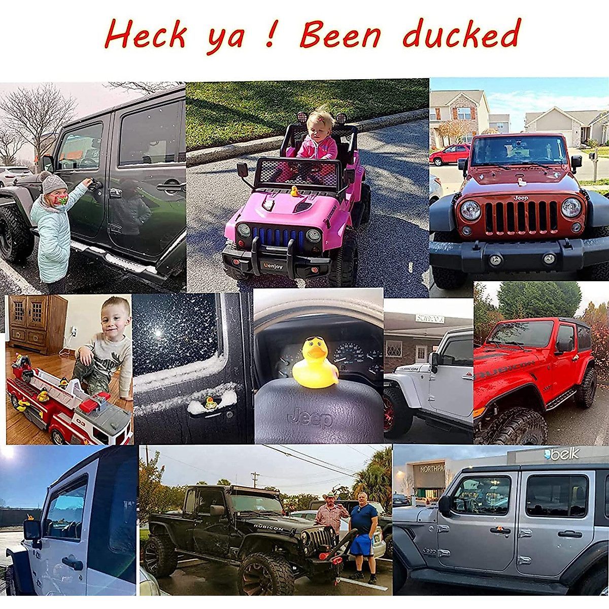 XY-WQ 50 Pack Rubber Duck for Jeeps Ducking - 2.3 Inch Bulk Floater Duck for Kids - Baby Bath Toy Assortment - Party Favors, Birthdays, Bath Time, and More (50 Varieties)