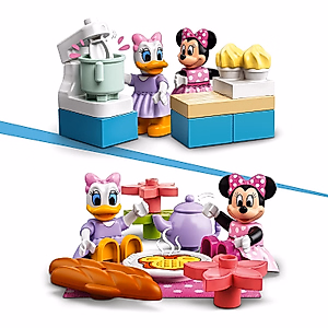 LEGO DUPLO Disney Minnie’s House and Café 10942 Dollhouse Building Toy for Kids with Minnie Mouse and Daisy Duck; New 2021 (91 Pieces)