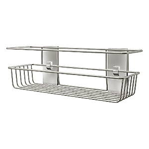 3M Command 24358308 Shower Caddy Satin Nickel 1 Caddy 1 Prep Wipe