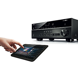Yamaha RX-V483BL 5.1-Channel 4K Ultra HD MusicCast AV Receiver, Works with Alexa