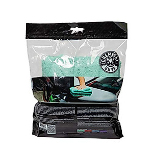 Chemical Guys MIC34603 Happy Ending Ultra Edgeless Microfiber Towel, Green, (16" x 16")