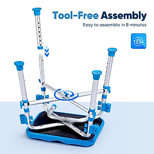 Zler Heavy Duty Shower Chair with Back, 500lbs Padded Shower Chair for Inside Shower - Tool-Free Anti Slip Bathroom Seat for Elderly, Senior, Handicap & Disabled