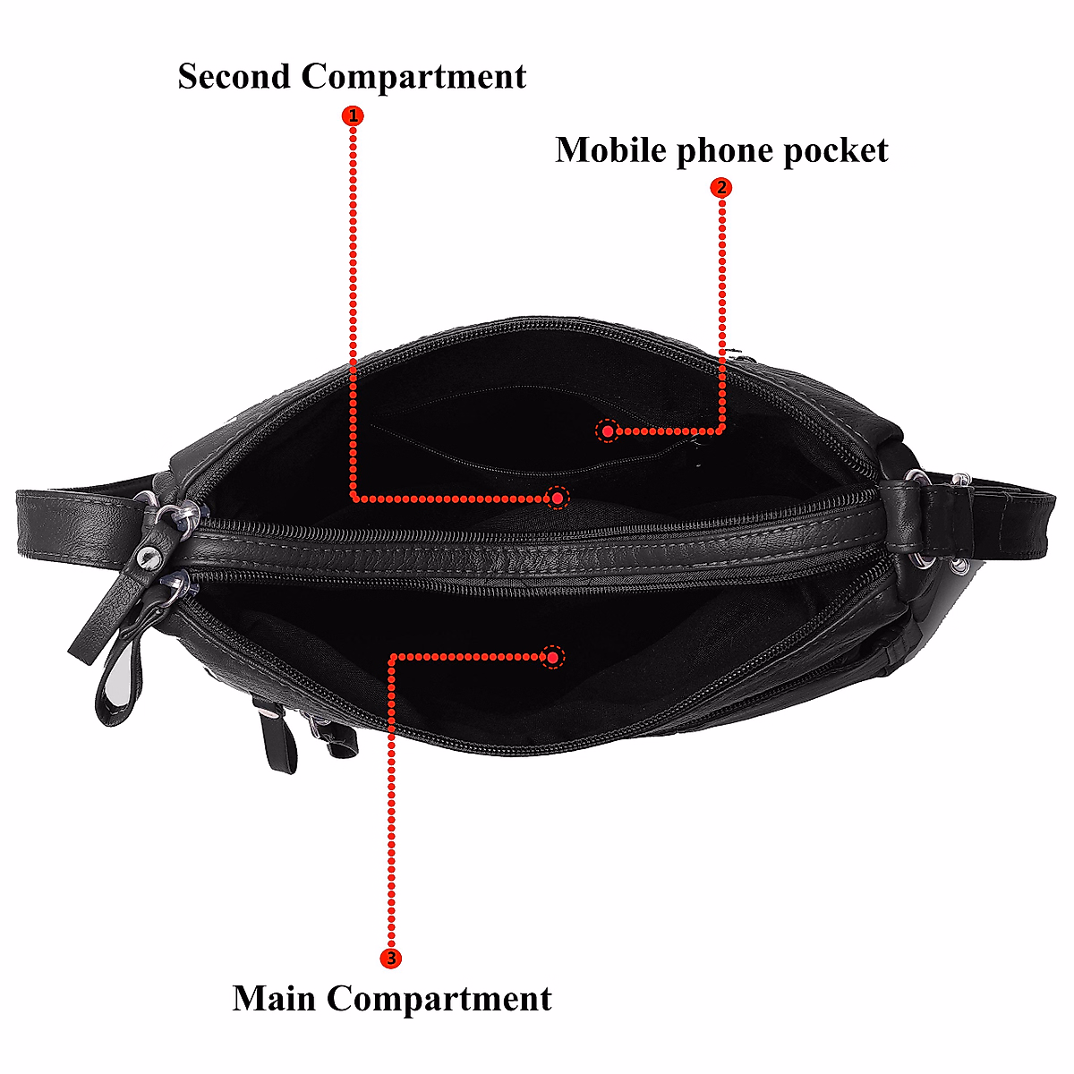 VOLGANIK ROCK Purses for Women Soft PU Leather Shoulder Bag Ladies Crossbody Purse and handbags Lightweight Pocketbook