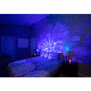 BlissLights Sky Lite - LED Laser Star Projector, Galaxy Lighting, Nebula Lamp for Gaming Room, Home Theater, Bedroom Night Light, or Mood Ambiance (Green Stars)