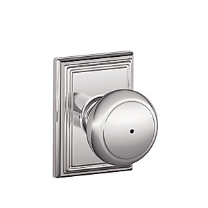 SCHLAGE Lock Company F40AND625ADD Addison Collection SCHLAGE Privacy Knob, Bright Chrome