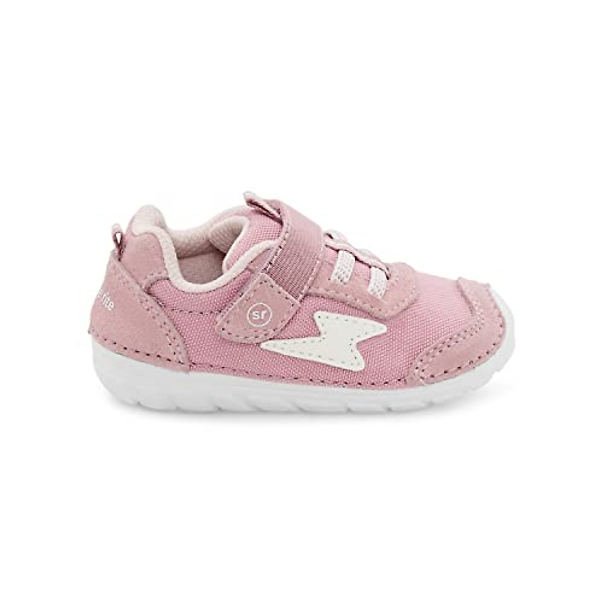 Stride Rite Baby Girls SM Zips Runner Sneaker, Pink, 3 Infant