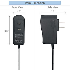 Excelity AC-DC 5V 1A Wall Charger Power Adapter with Plug 5.5 x 2.5mm / 5.5 x 2.1mm