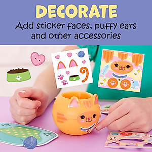 Creativity for Kids Plant-A-Pet: Kitty - Arts and Crafts for Ages 6-8+, Gifts for Girls and Stocking Stuffers, Boy and Girl Toys, Chia Seed Plant Pet