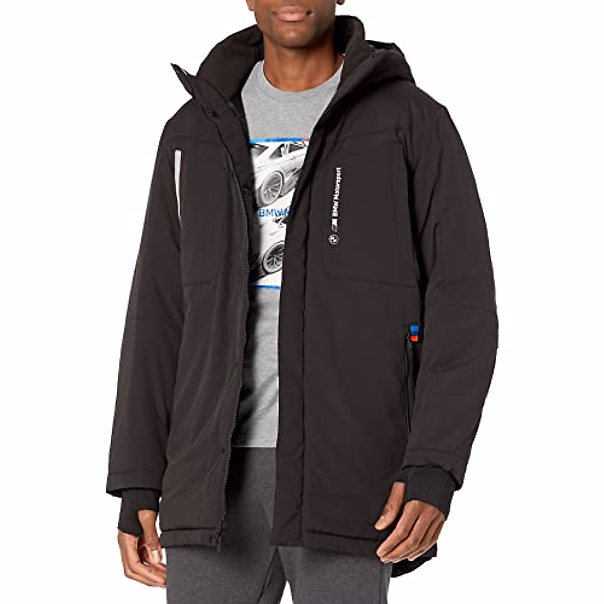 PUMA Men's Standard BMW MMS Padded Jacket, Black, Large