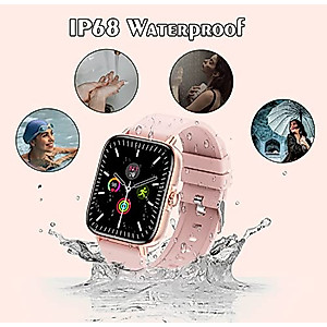 Choiknbo Smart Watch 1.7" Touch Screen Call Answer Receive/ Dial, Fitness Tracker Smart watches for Android iOS Phones, IP67 Waterproof with Sleep/ Heart Rate Activity Tracker Smartwatch for Man Women