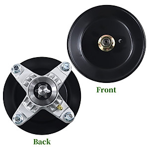 POSEAGLE 918-04456B Spindle Assembly with 756-04129B Idler Pulley Replaces 618-04456, 618-04461, 918-04456, 918-04456A, 753-08171, 753-08068, 756-04129 for Toro LX420, LX425, Cub Cadet LT1042 Tractors