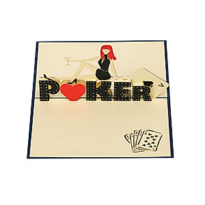 Rykamia Casino Pop Up Card, Blank Casino Card, Gambling Birthday Card, Card for Gambler, Casino Birthday Card, Casino Gift, Unique Gift for Poker Lovers, Poker Birthday Card, Poker Player Gift