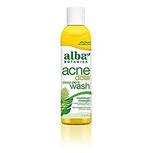 Alba Botanica Acnedote Maximum Strength Deep Pore Wash, 6 Oz
