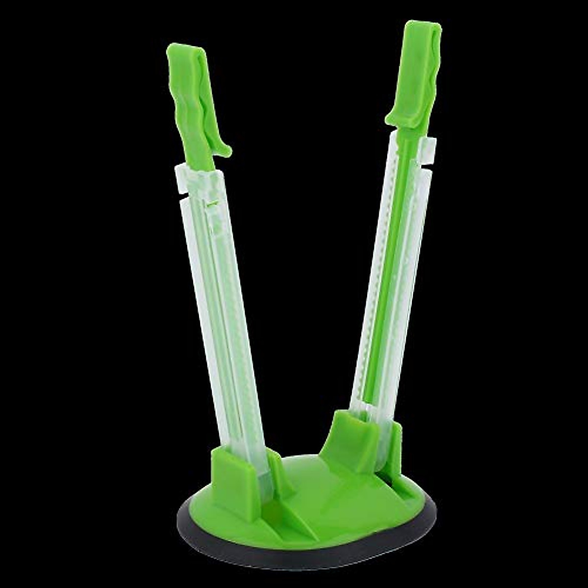 Furnoor Adjustable Hands Free Baggy Rack Clip Kitchen Food Storage Bag Opener Holder Anti-slip Practical Durable(Green)