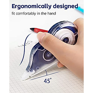 Correction Tape, Pack of 8, Cover The Error with White Tape, Applicator for Instant Corrections, Tape Eraser for Note Taking, Office Supplies, School Supplies, 1/5 Inch X 32.8 Ft (5mmx10m)