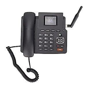 Cordless VOIP Phone, 2.4inch Color Screen Voicemail VOIP Telephone for Government for Business for Office (US Plug)