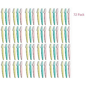 Maigk Lot Sale Wholesale Women Face & Eyebrow Hair Removal Safety Razor Trimmer Shaper Shaver (72 Pack)