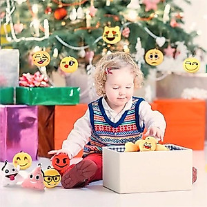 OHill 24 Pack Emoticon Plush Mini Pillows Party Favor for Birthday Party Home Decoration