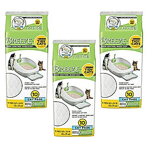 Tidy Cat Breeze Refill Pads,10 ct. (Pack of 3)