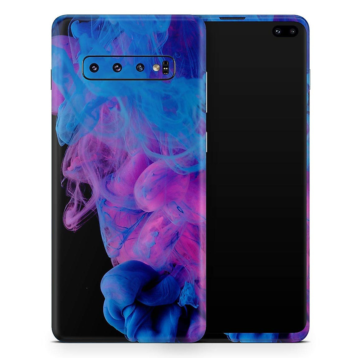 DesignSkinz Glowing Pink and Blue CloudSwirl Protective Vinyl Decal Wrap Skin Cover Compatible with The Samsung Galaxy S20 (Screen Trim & Back Glass Skin)