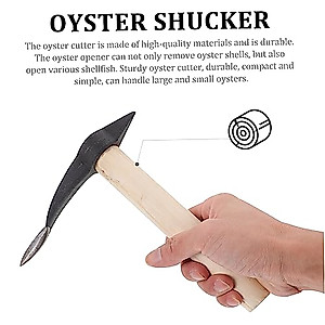 UPKOCH 1pc Oyster Oyster Knife Oyster Knives Tool Oyster Shucker Crab Shucker Durable Seafood Opener Kitchen Accessory Home Oyster Shucker Multifunction Shelling Knife Clams Sheller Black