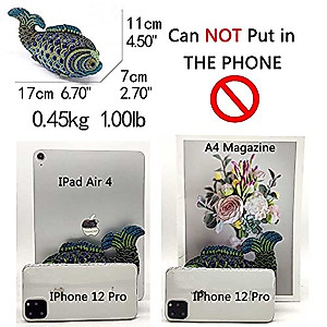 Boutique De FGG Super Mini Women Fish Evening Bags Crystal Clutch Purse Wedding Party Rhinestone Handbags (Orange&Yellow#15)