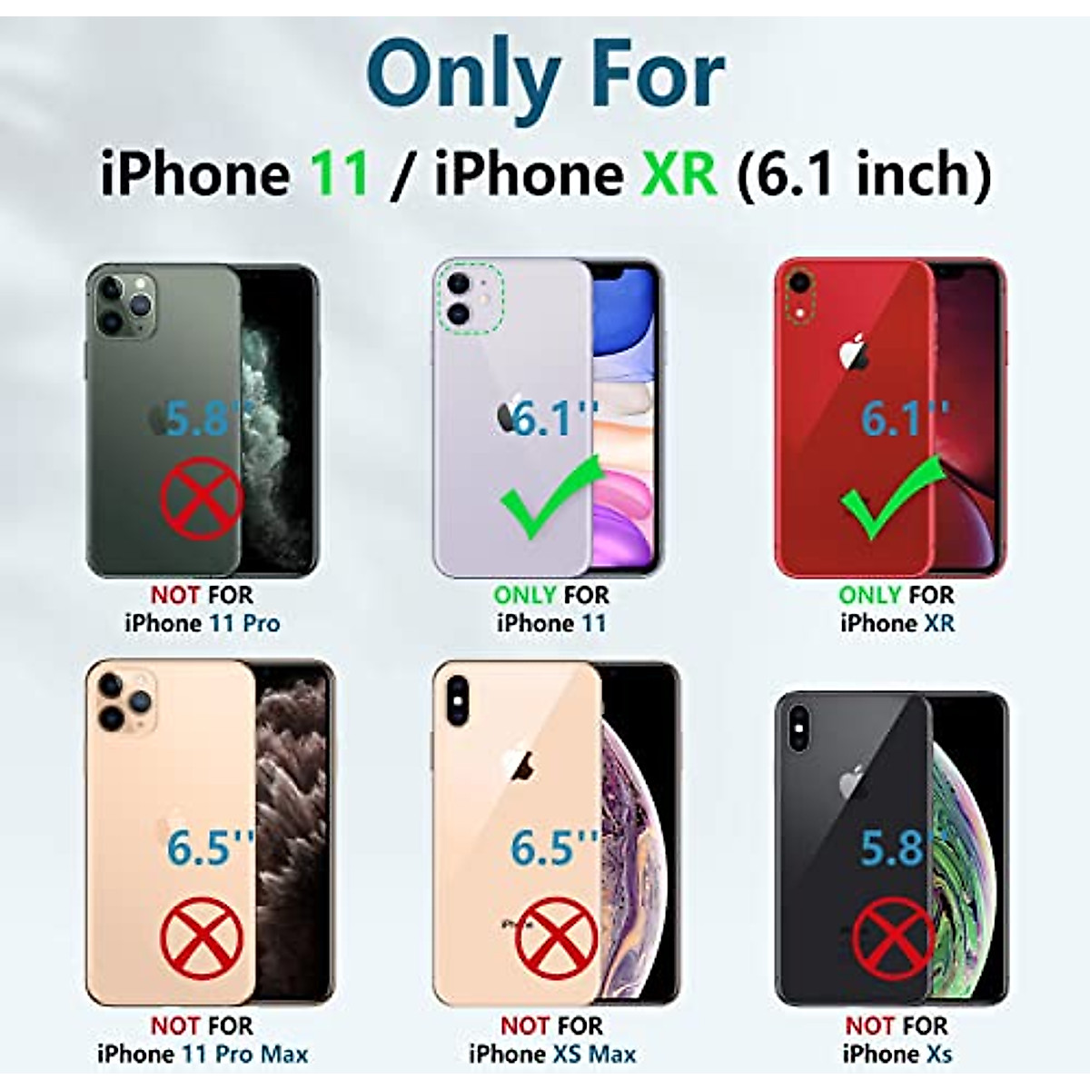 FNTCASE for iPhone 11 Phone Case: for iPhone XR Case with Kickstand & Holster Shockproof Military Grade Protective Cover - Dual Layer Full Protection Sturdy Matte Textured Drop Proof - 6.1 Inch Black
