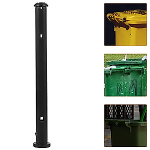 Kichvoe 4pcs Garbage Can Lock Replacement Outdoor Trash Can Latch Recycle Bin Lid Bolt Replace Parts Accessories Black