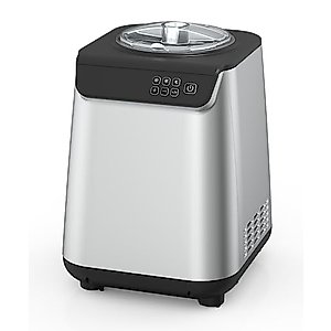 ZAFRO Ice Cream Maker 1.27qt with Compressor, No Pre-freezing Electric Automatic Ice Cream Machine Keep Cool Function, No Salt Needed Ice Cream, Sorbet, Gelato, Frozen Yogurt