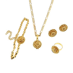 Ethiopian Habesha Jewelry Necklace Earrings Bracelet Ring Jewelry Accessories