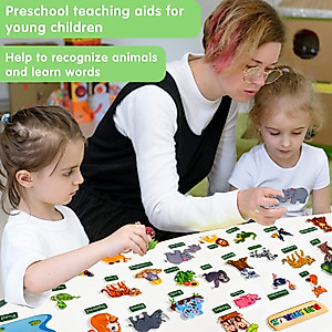 Craftstory Animals Felt Board Stories for Toddlers, Felt Animals Figures Toys Arts and Crafts Sensory Gifts for Classroom Storytelling School Daycare Supplies (Jungle)