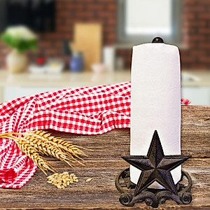 Metal Star Country Rustic Paper Towel Holder