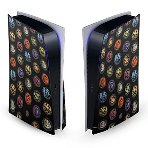 Head Case Designs Officially Licensed Anne Stokes Pattern of Dragons Dragons of The Sabbats Vinyl Faceplate Sticker Gaming Skin Decal Cover Compatible with Sony Playstation 5 PS5 Disc Edition Console