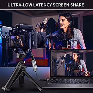 Papeaso Video Capture Cards, 4K HDMI to USB 3.0 Video Capture Device, 1080P HD 60fps Broadcast Live and Record Video Audio Grabber for Gaming, Streaming, Teaching, Video Conference (Silver)