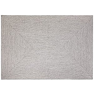Amazon Basics Rectangular Outdoor Rug For Patio and Balcony, Grey, 13 ft L x 9 ft W