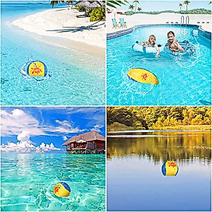 YAOJITYO 4 Pack Beach Toys, Water Skip Ball,Skip Balls for Swimming Pools，Soft and Durable TPR Material，Suitable for Swimming Pool Toys, Beach Toys, Water Toys, and Beach Games