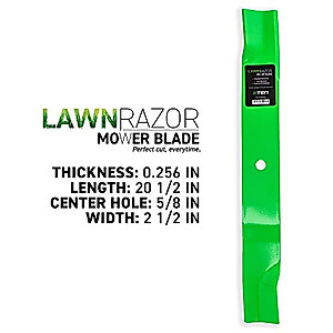 8TEN LawnRAZOR Mower Blade Set for Gravely Promaster 260Z Ariens 60 inch Deck 09081200 03253900 09246600 (High-Lift)