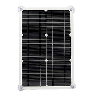 Solar Battery Trickle Charger Maintainer 18V 100W Portable Solar Panel Trickle Charging Kit for Car, Automotive, Motorcycle, Boat USB Controller 42 X 28cm