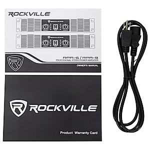 Rockville RPA5 1000w Peak / 400w RMS (200 x 2) 2 Channel Power Amplifier Pro/DJ Amp