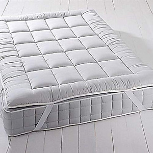 Royal Plush Mattress Topper, Full, 2 Inches Hypoallergenic Overfilled Down Alternative Anchor Bands Mattress Topper