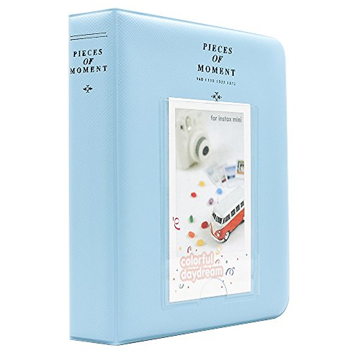 Ablus 64 Pockets Mini Photo Album for Fujifilm Instax Mini 7s 8 8+ 9 25 26 50s 70 90 Instant Camera & Name Card (Blue n)