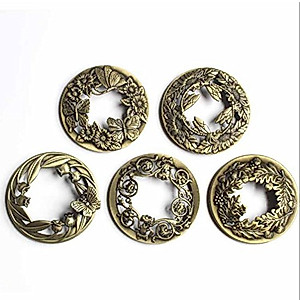 HOMEYU® Jar Candles Candle Cover Candle lid Jar Candle Topper Accessories Shades Sleeves for Jar Candles Flower Style