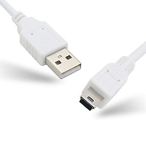 ienza 6FT Long USB 2.0 Type A to Mini B Cable Data Charging Cord Wire for Blue Yeti Microphone, GoPro Hero 3+, Hero HD, PS3 Controller, MP3 Player, Dash Cam, Digital Cameras, USB Mic, GPS & More
