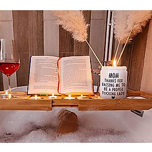 Mom Candle Gifts for Mom Birthday Mothers Day Gifts for Mom from Daughter, 7OZ Funny Long Lasting Lavender Scented Candles, Happy Christmas Bday Thanksgiving Day Presents for Mother from Daughter