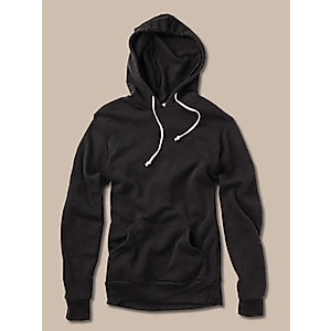 Alternative Men's Challenger Pullover Hoodie, Eco True Black, Large