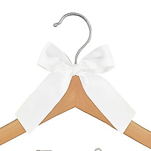 The Bride Hangers The Wedding Dress Hanging Bride's Wedding Gift (Wood Silver Thread with Pearl)