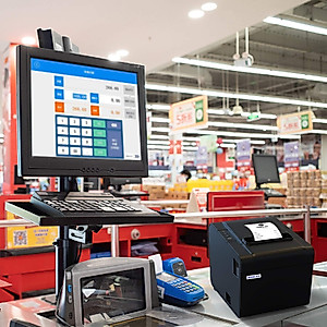 Rongta POS Printer, 80mm USB Thermal Receipt Printer, Restaurant Kitchen Printer with Auto Cutter Support Cash Drawer,USB Serial Ethernet Interface Optional for Windows/Mac/Linux (RP326)