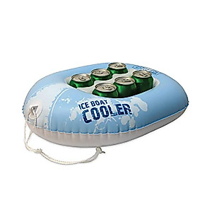 Poolmaster Refreshment and Beverage Floating Cooler, Boat Blue ,1-1/2 Feet Long